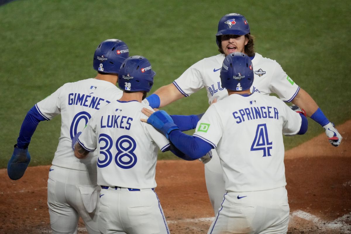 Blue Jays' Addison Barger hits the first pinch-hit grand slam in World...