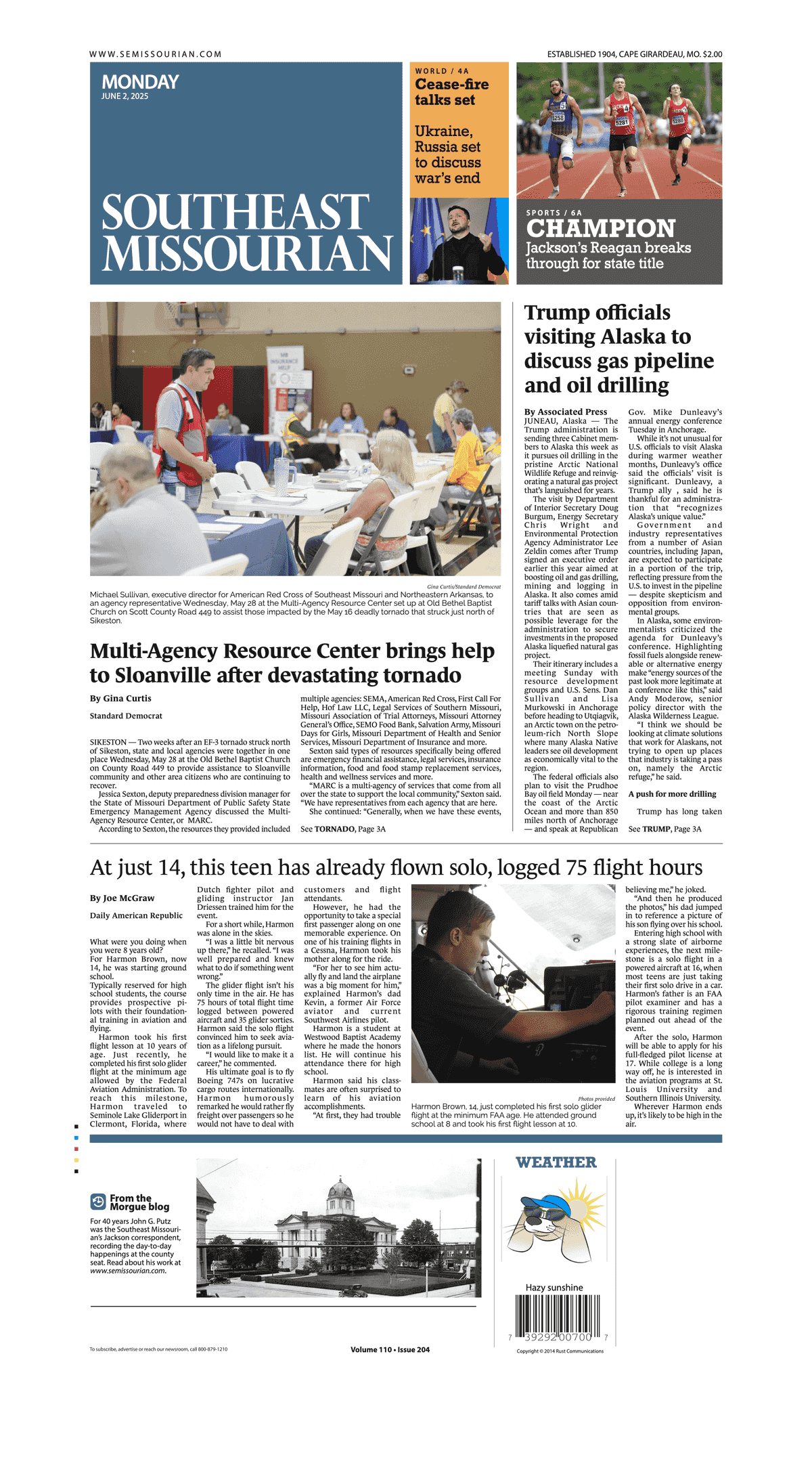 Monday, June 2, 2025: E-Edition