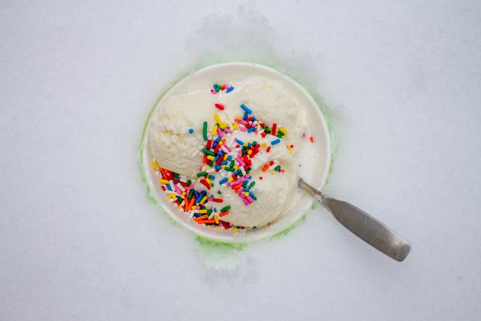Eating snow cones or snow cream can be a winter delight, if done safel...