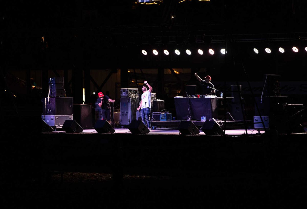 Nelly performs at Sikeston Jaycee Bootheel Rodeo