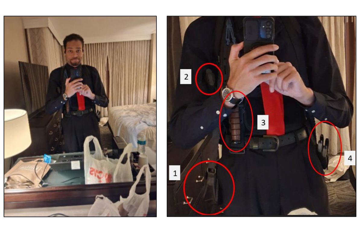 Man charged with trying to kill Trump took hotel room selfie...