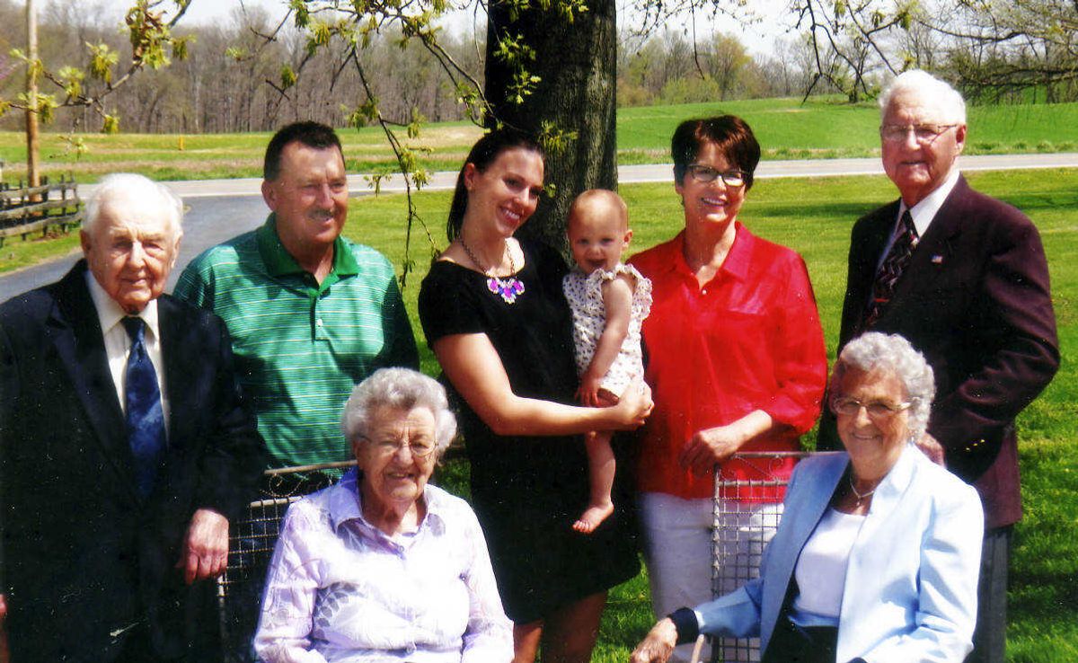 Four generations -- twice