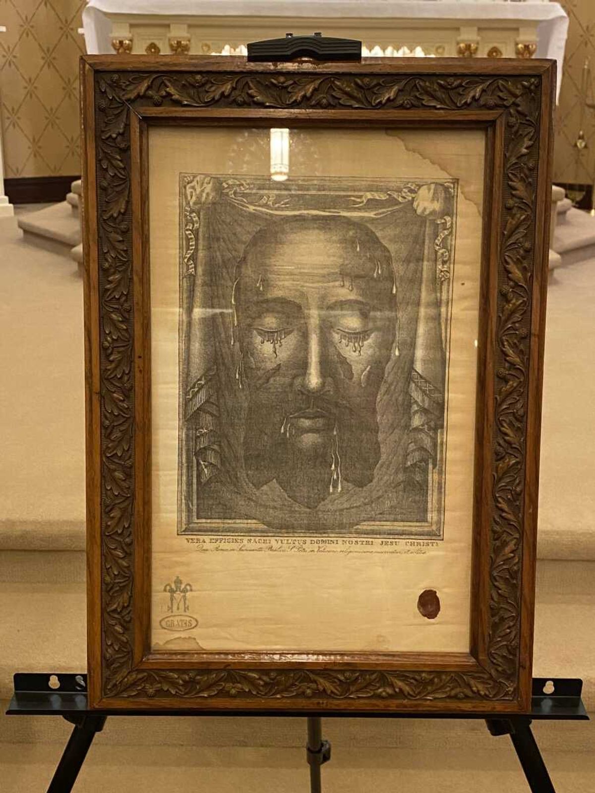 Holy Face of Jesus Relic at Guardian Angel Church