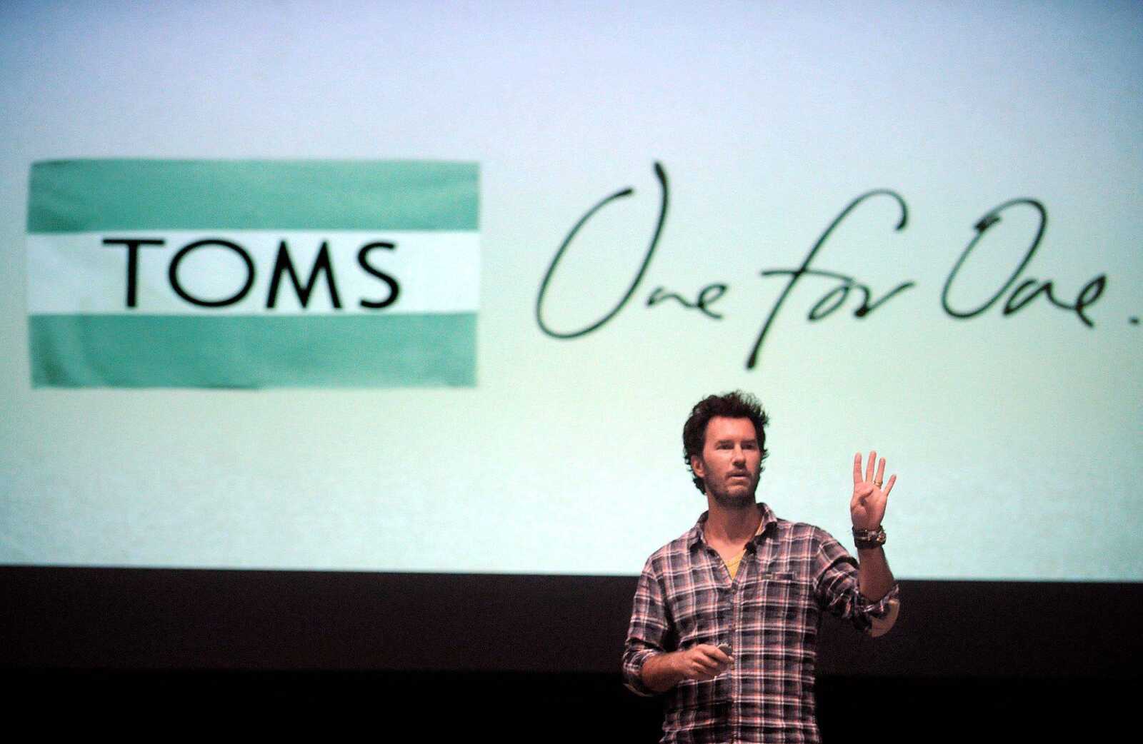 TOMS shoes founder explains the power of giving
