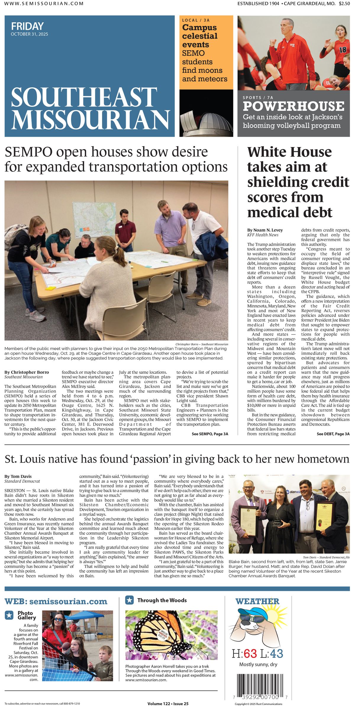 Friday, October 31, 2025: E-Edition
