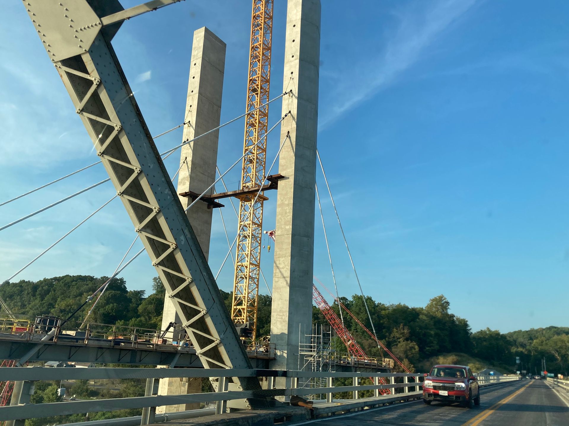 Construction continues on new Chester bridge