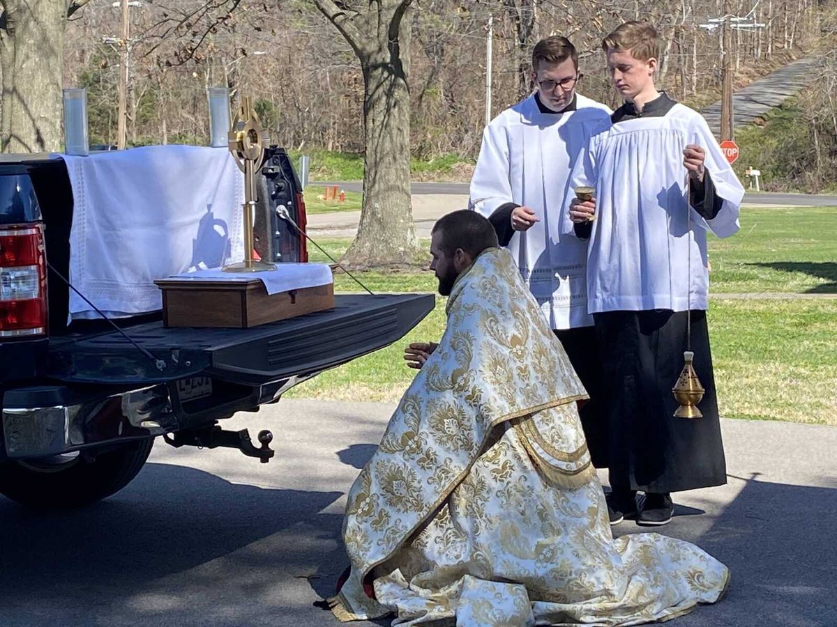 Eucharistic Procession at Guardian Angel Parish