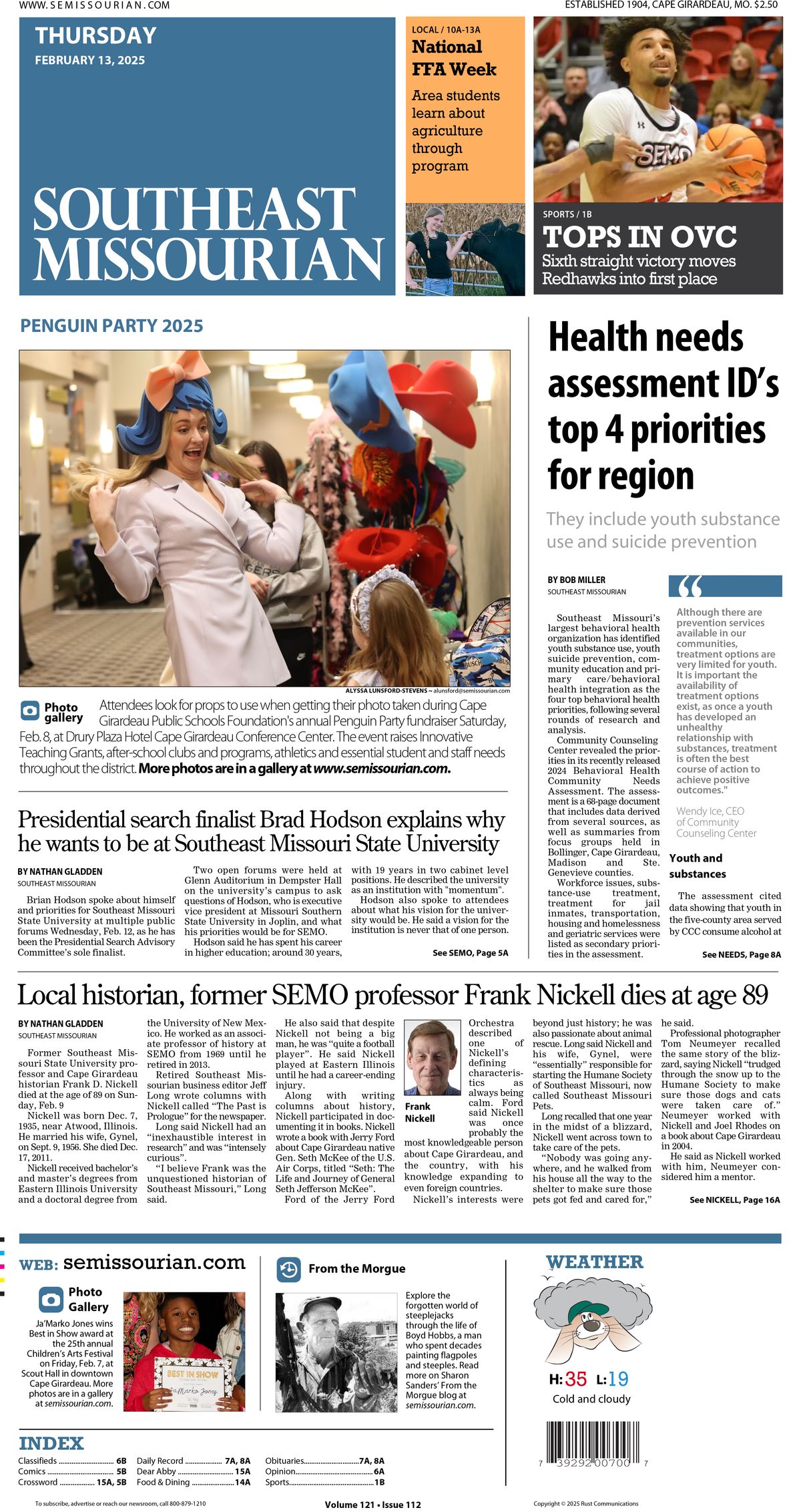 Thursday, February 13, 2025: E-Edition
