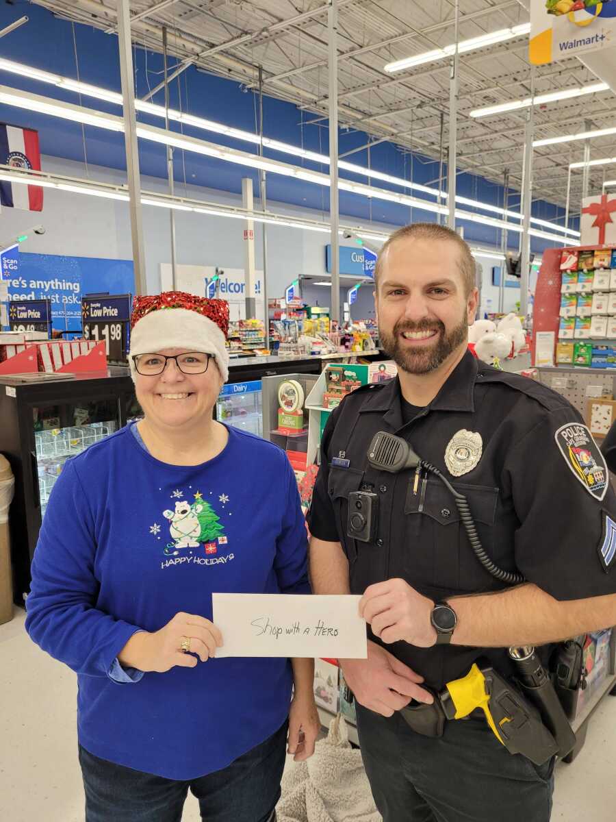 Evening Optimist Club donates to Shop with a Hero