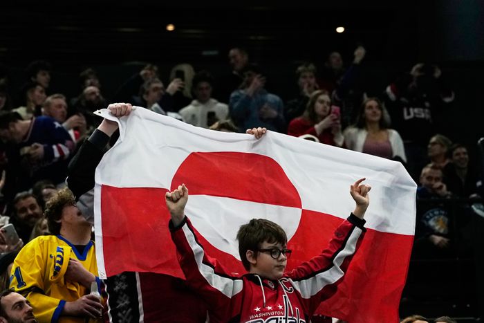 Fans who raised Greenland's flag at US-Denmark Olympic hockey game say...