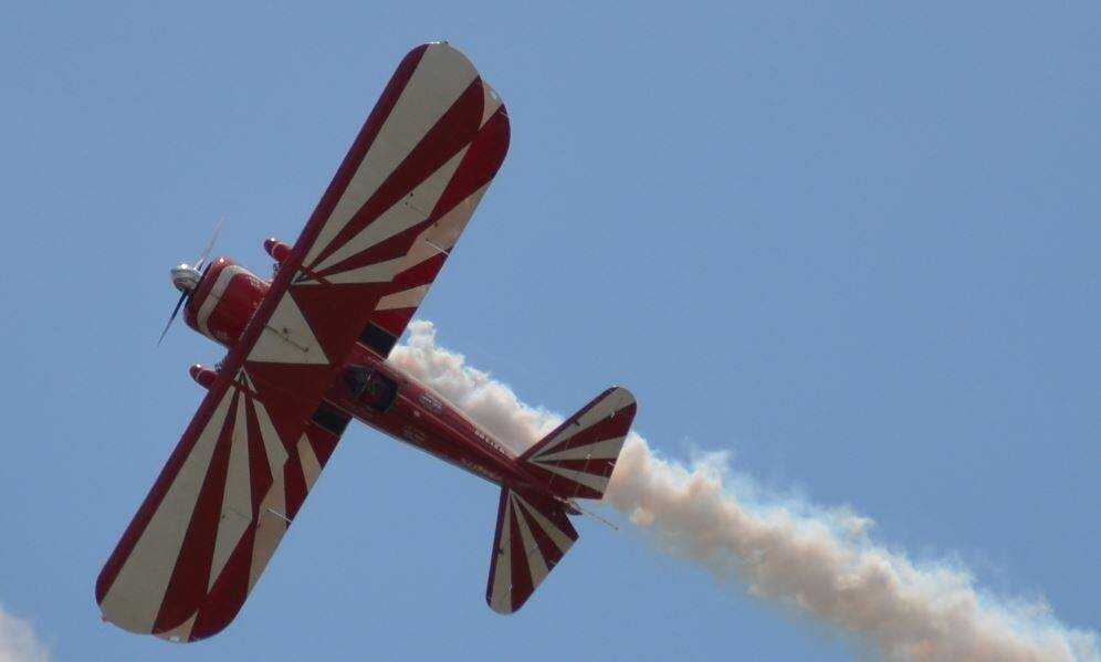 Susan Dacy and her Beautiful Stearman at the Cape Air Festival