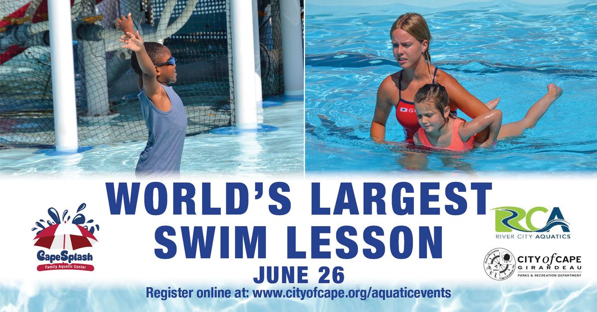 Cape Splash hosts free swim lesson for kids during global World's Larg...