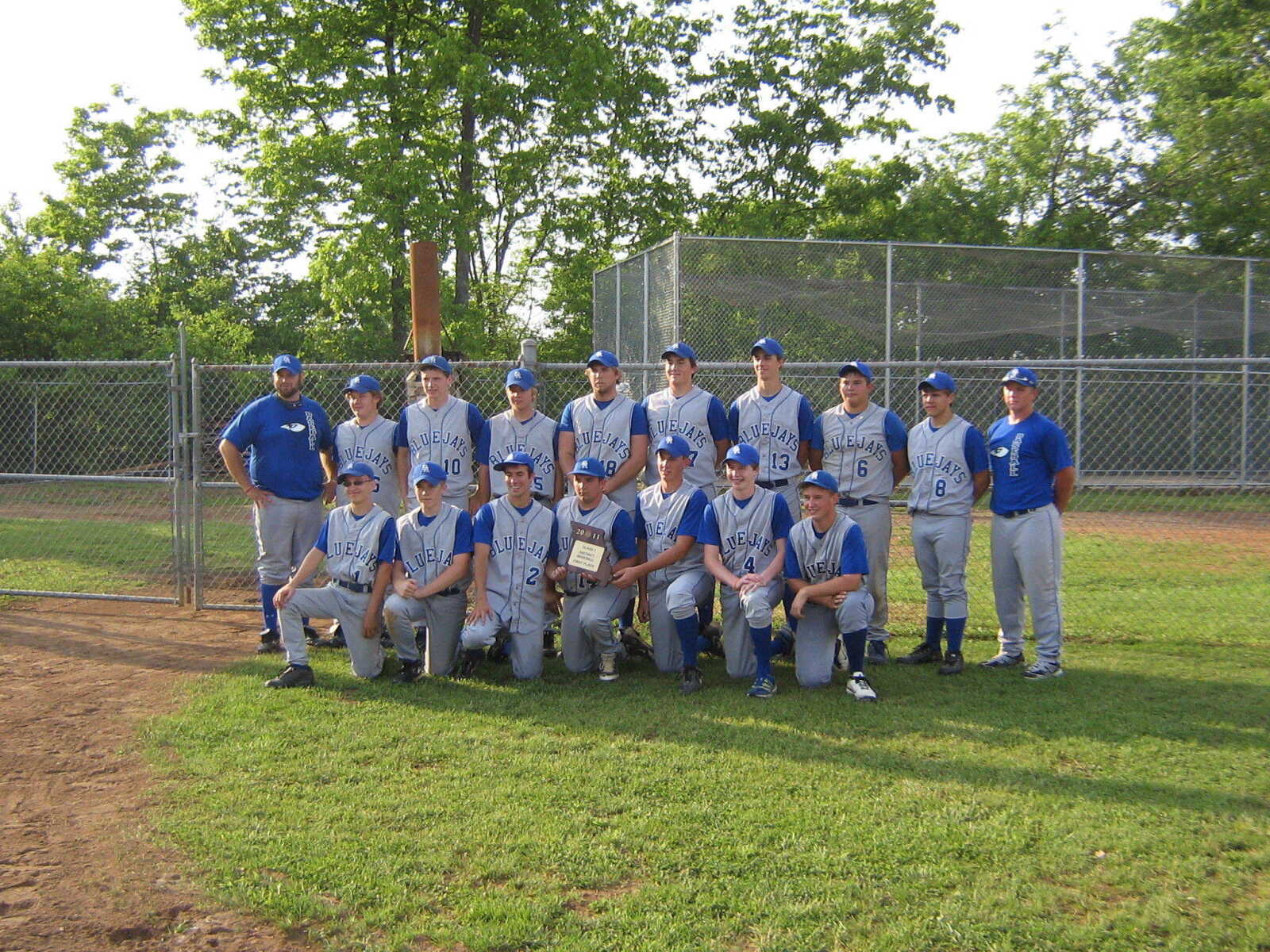 2011 District 3 Champion Baseball Team, the Oak Ridge Bluejays