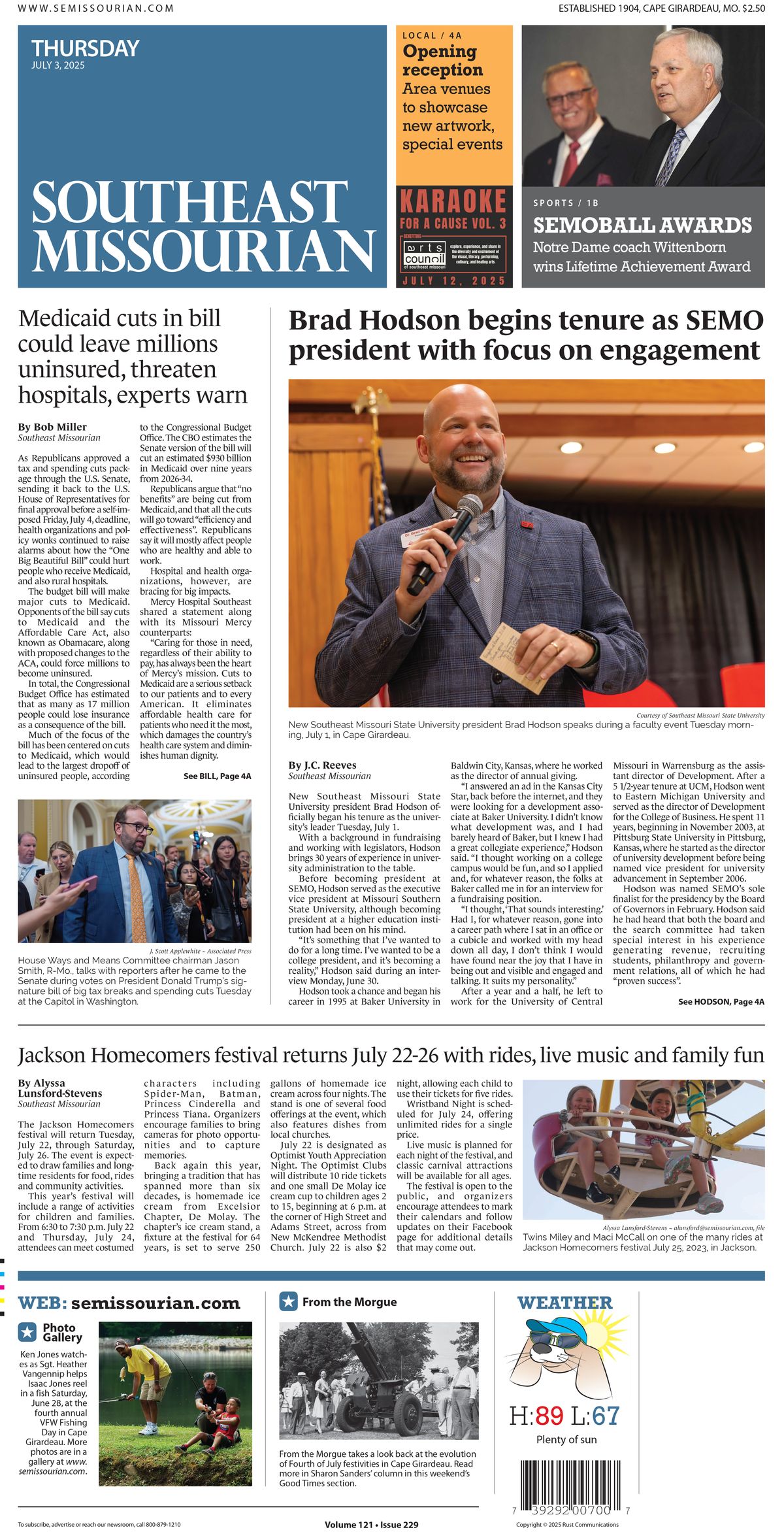 Thursday, July 3, 2025: E-Edition