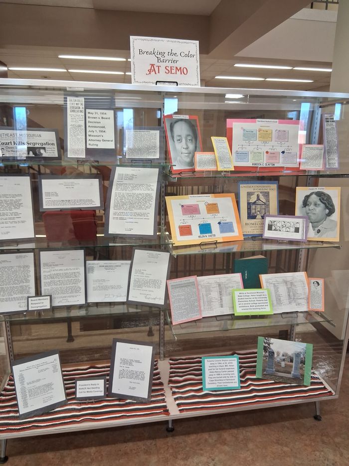 Kent Library display educates on women who broke color barrier at SEMO
