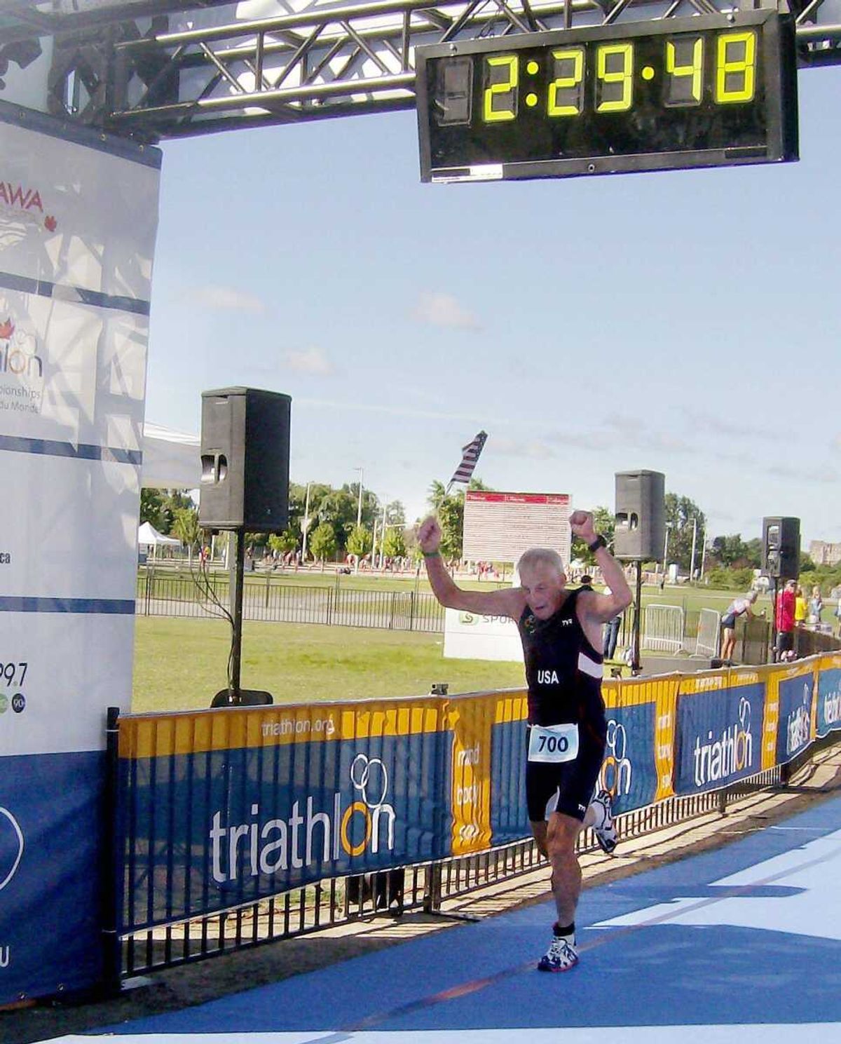 Bill Logan is a worldwide competitor and duathlete at 71