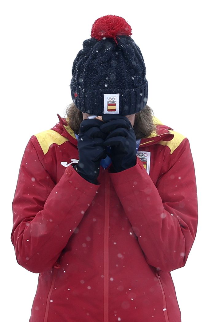 Ana Alonso Rodriguez’s hard climb to Olympic skimo bronze began off th...