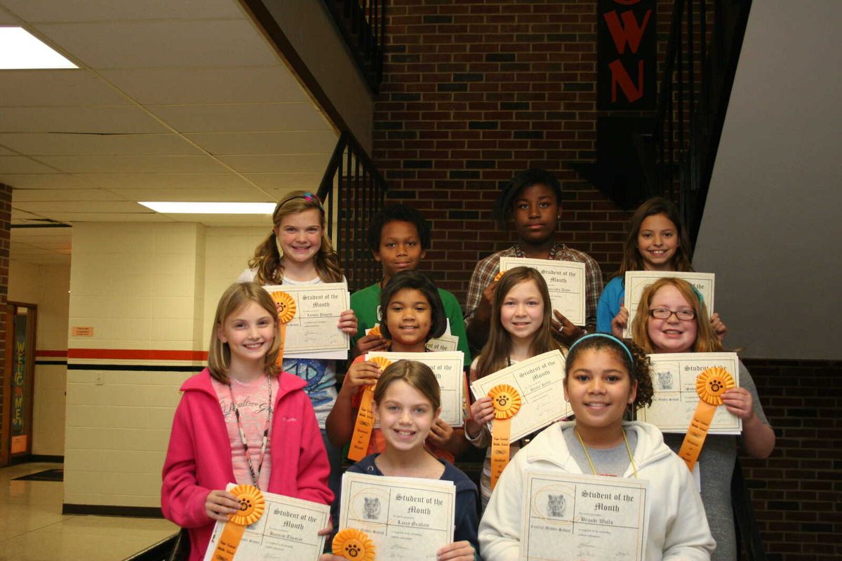 CMS fifth grade Students of the Month for December