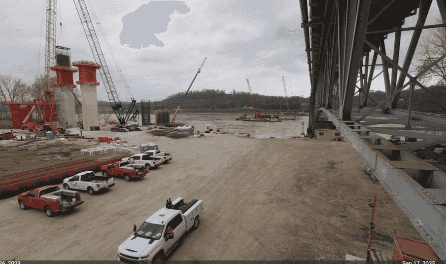 Construction continues on new Chester bridge