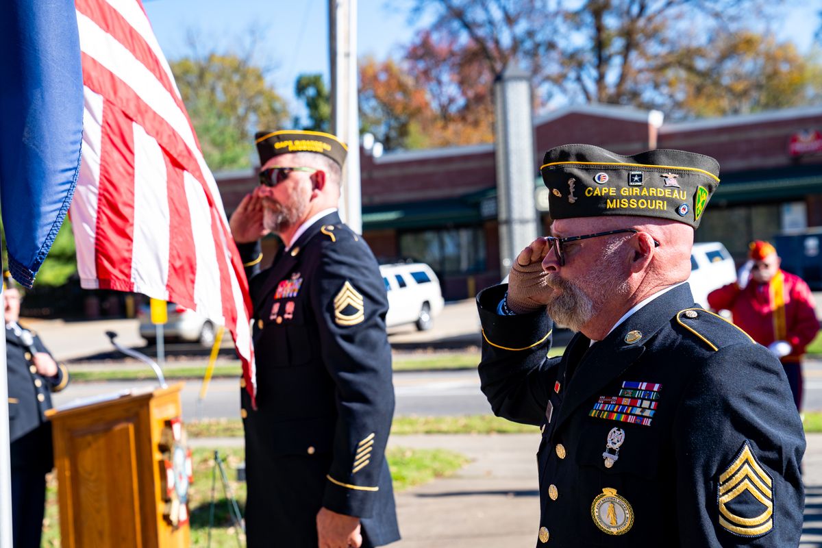 Photo gallery: Veterans Day ceremony takes place at Capaha Park
