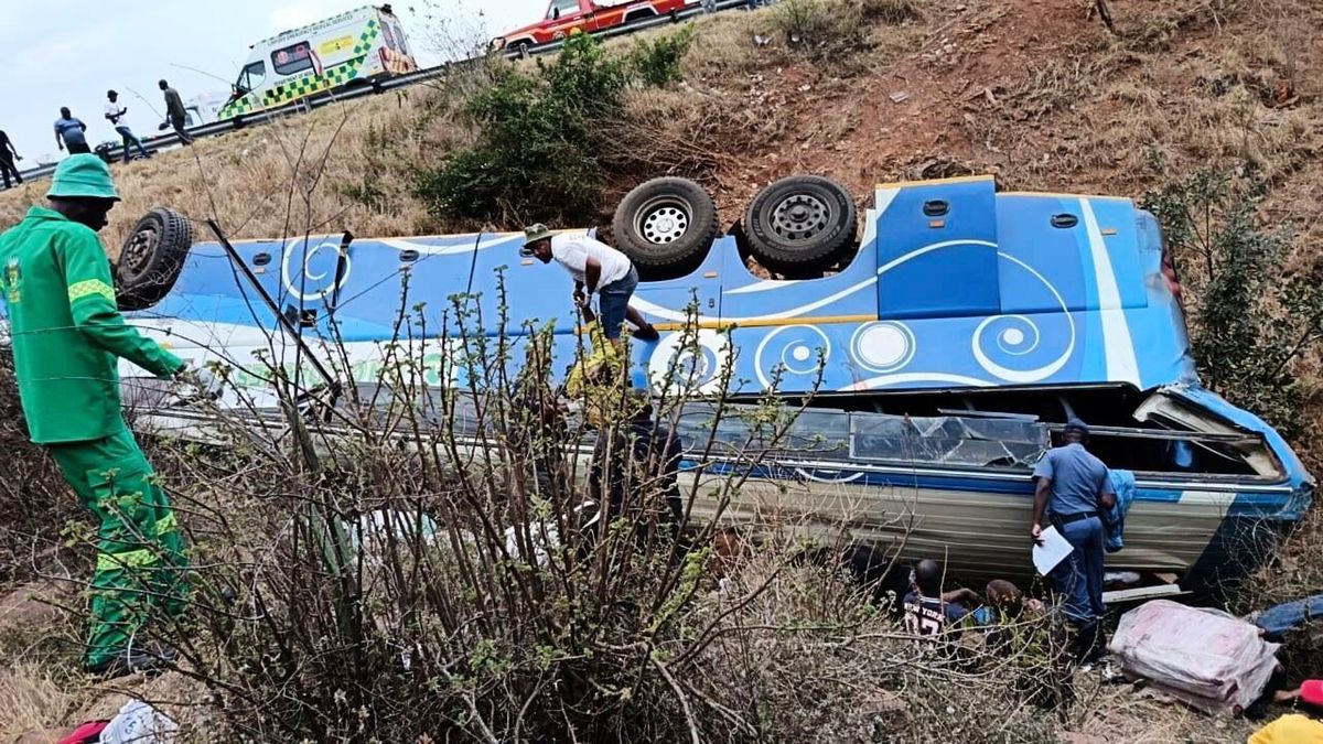 Bus crash in mountainous region of South Africa kills at least 42 peop...