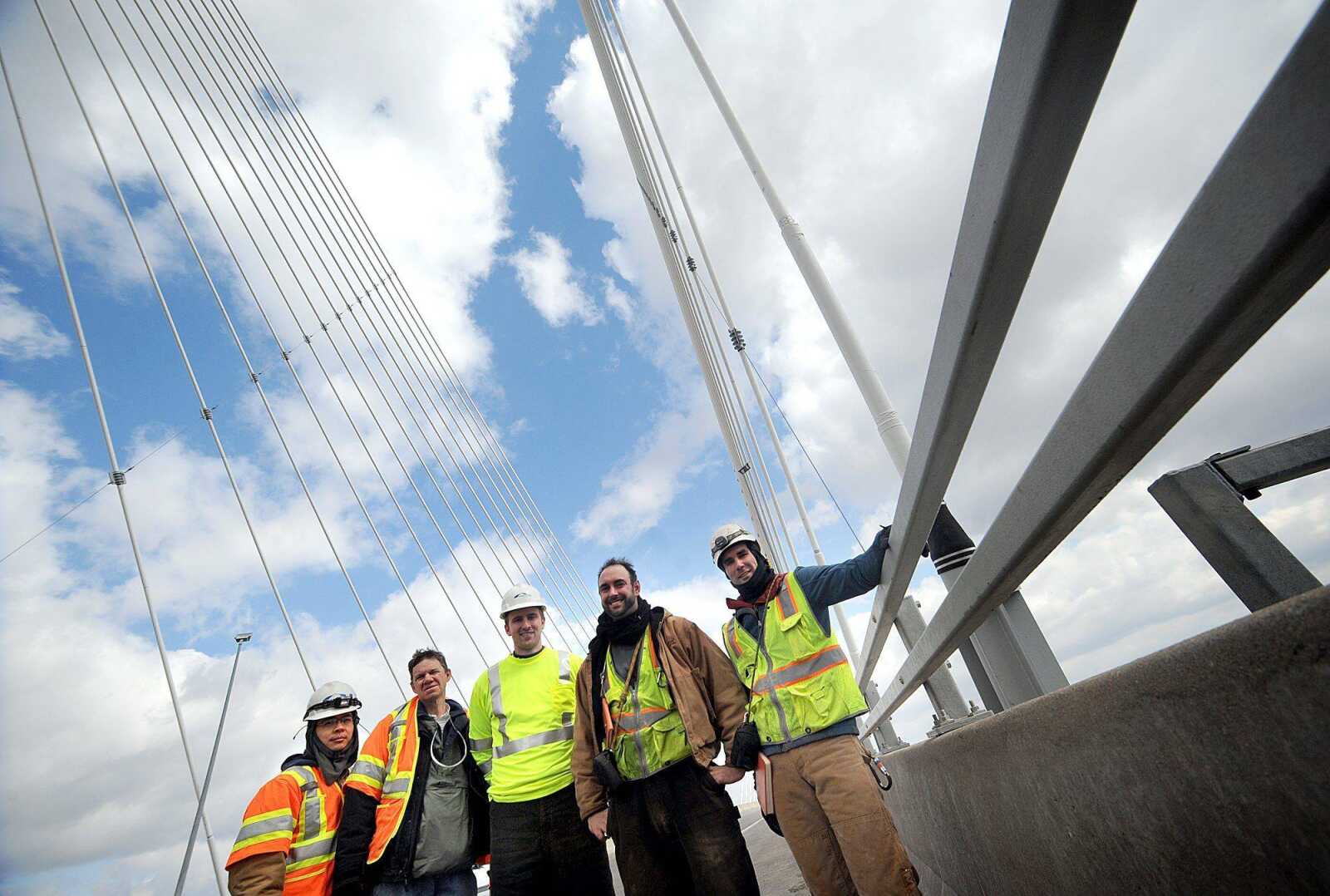 Inspecting bridges has its thrills