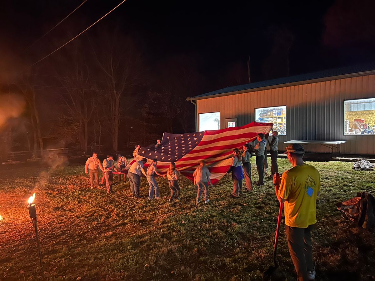 Local Scouting America Troops Honor Worn Flags with Dignified Retireme...