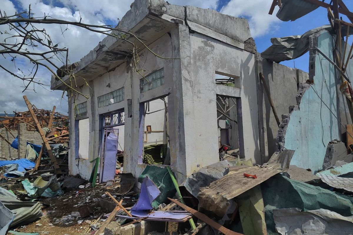 Rescuers say a blast at a building storing explosives in Mya...