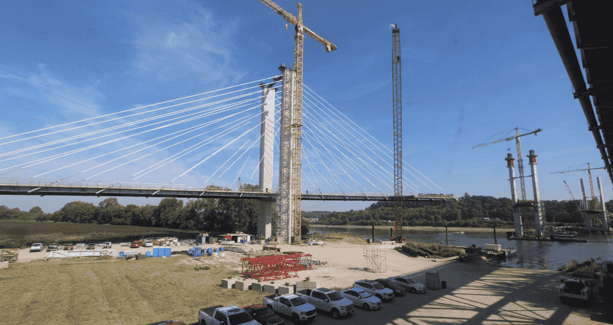 Construction continues on new Chester bridge