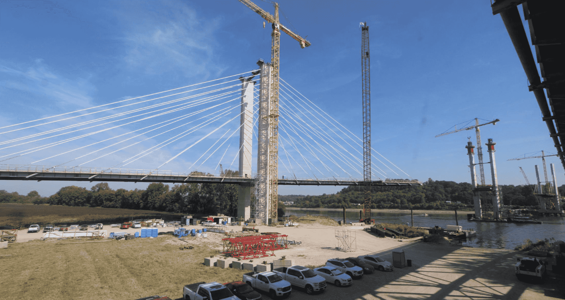 Construction continues on new Chester bridge