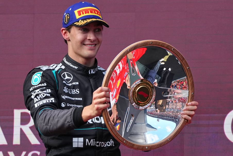 George Russell wins Formula 1's Australian GP as Mercedes goes 1-2