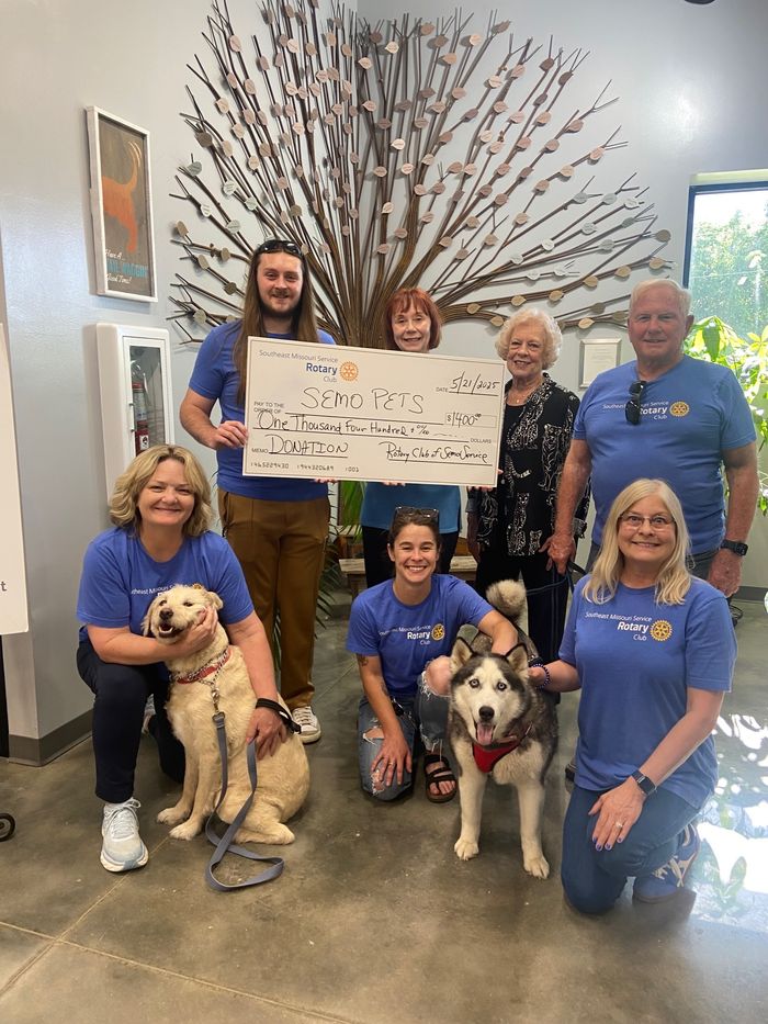 Submitted: Rotary donates $1,400 to Southeast Missouri Pets