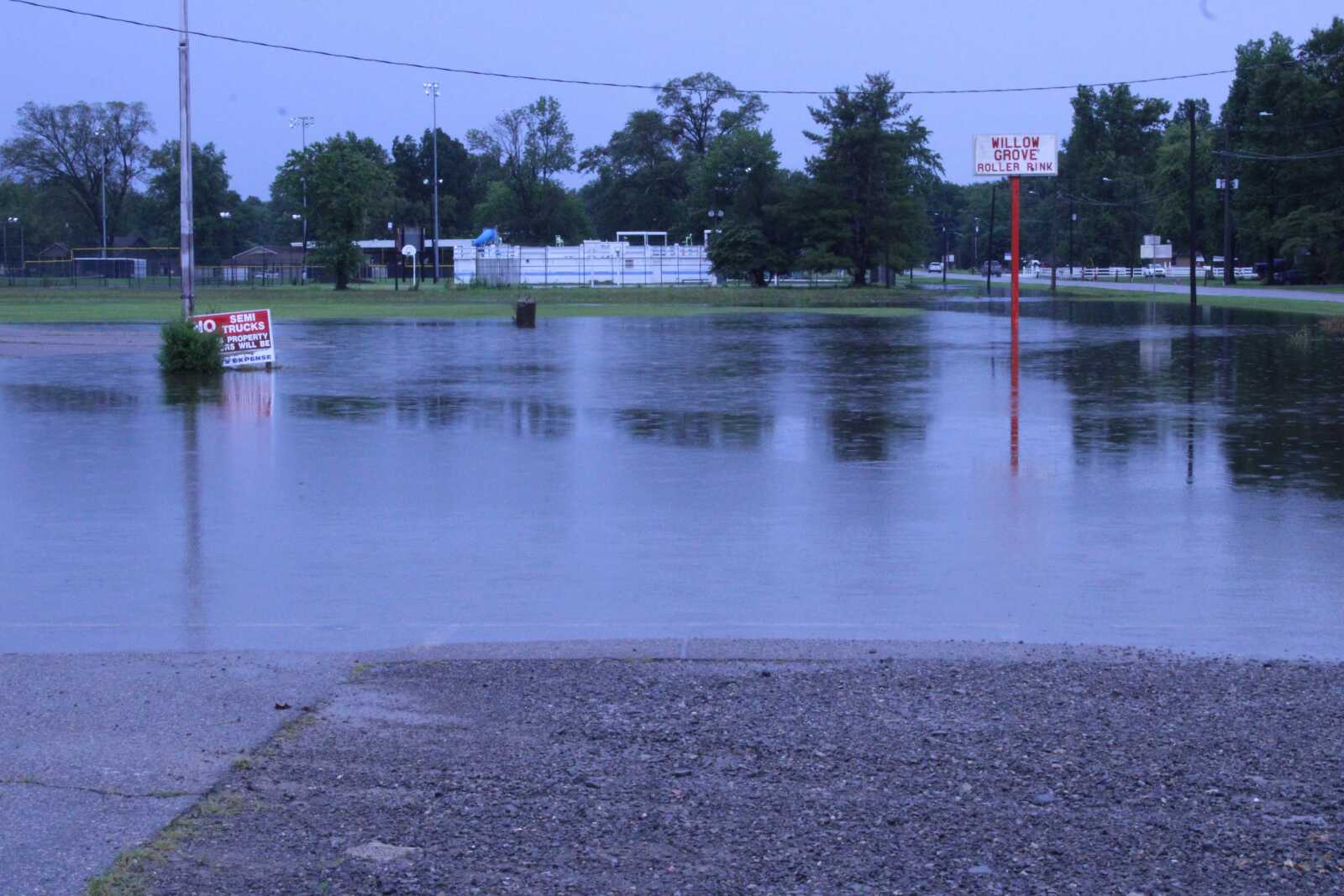 Heavy rainfall leads to localized flooding