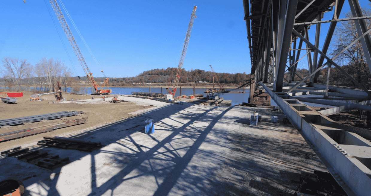 Construction continues on new Chester bridge