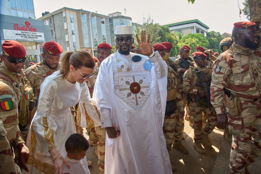 Guinea's junta leader is confirmed president-elect after first vote si...