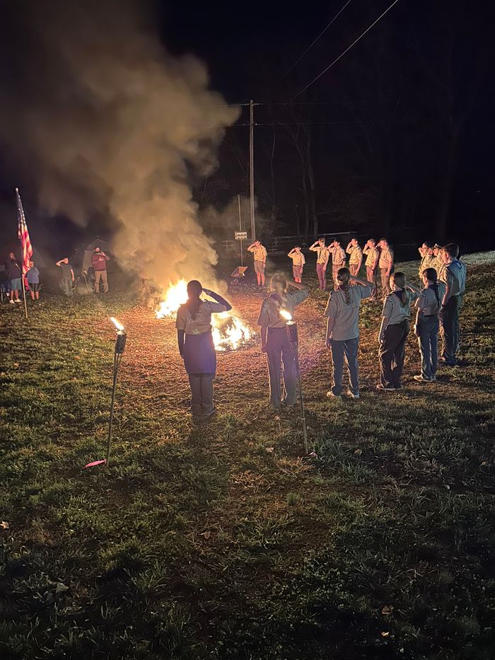 Local Scouting America Troops Honor Worn Flags with Dignified Retireme...