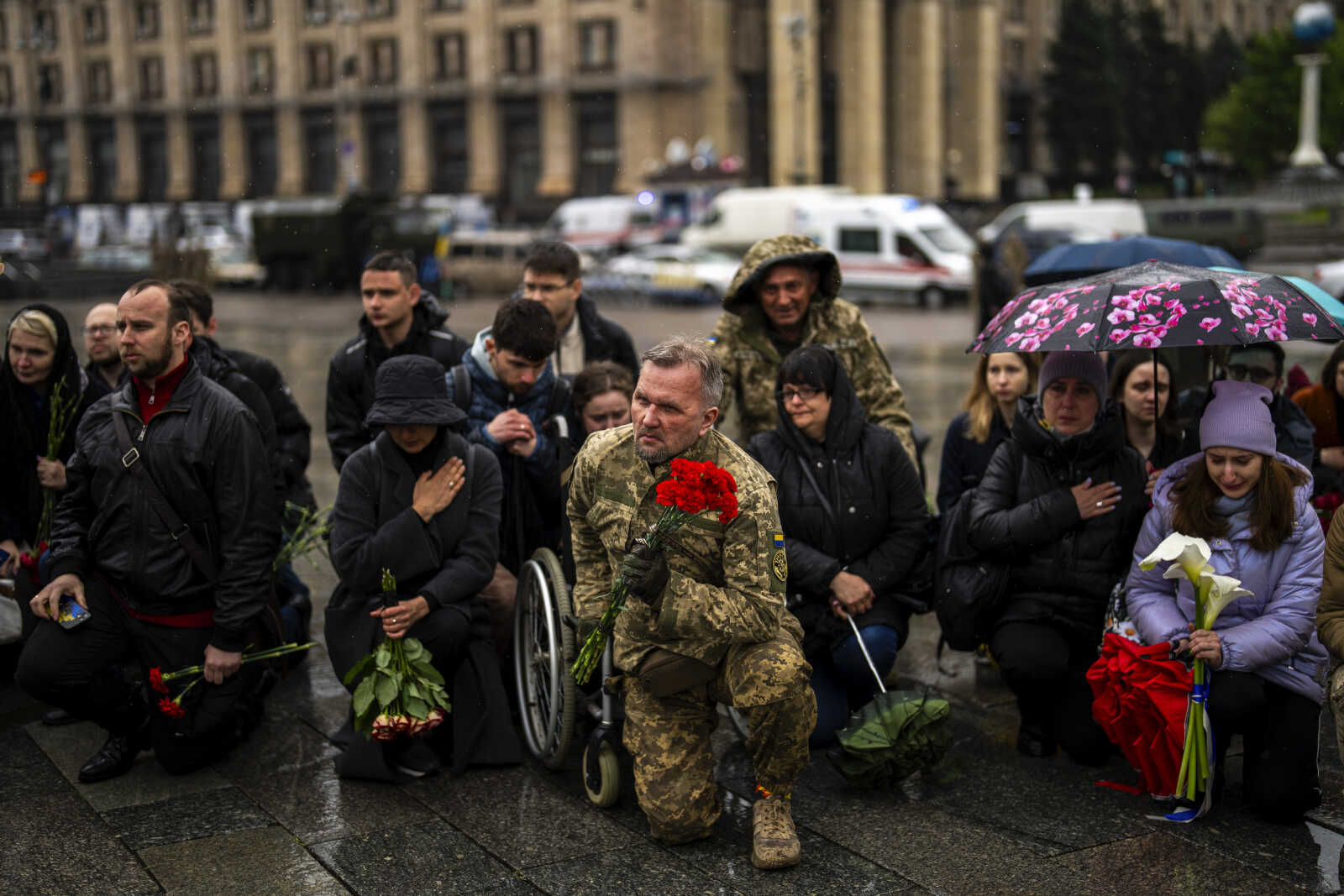 Grit, humor, grief and gloom mix as Ukrainians face a dangerous new ph...