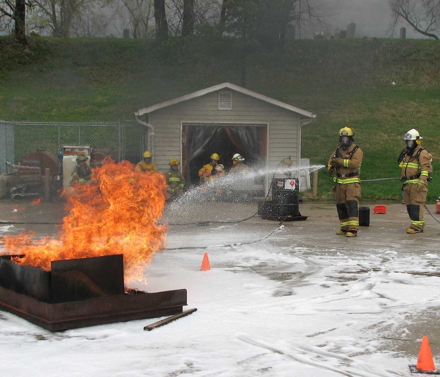 Forty firefighters completed live fire training this past weekend on e...