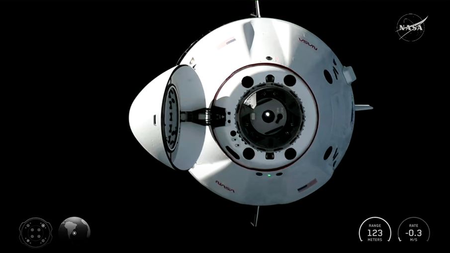 Four new astronauts arrive at the International Space Statio...