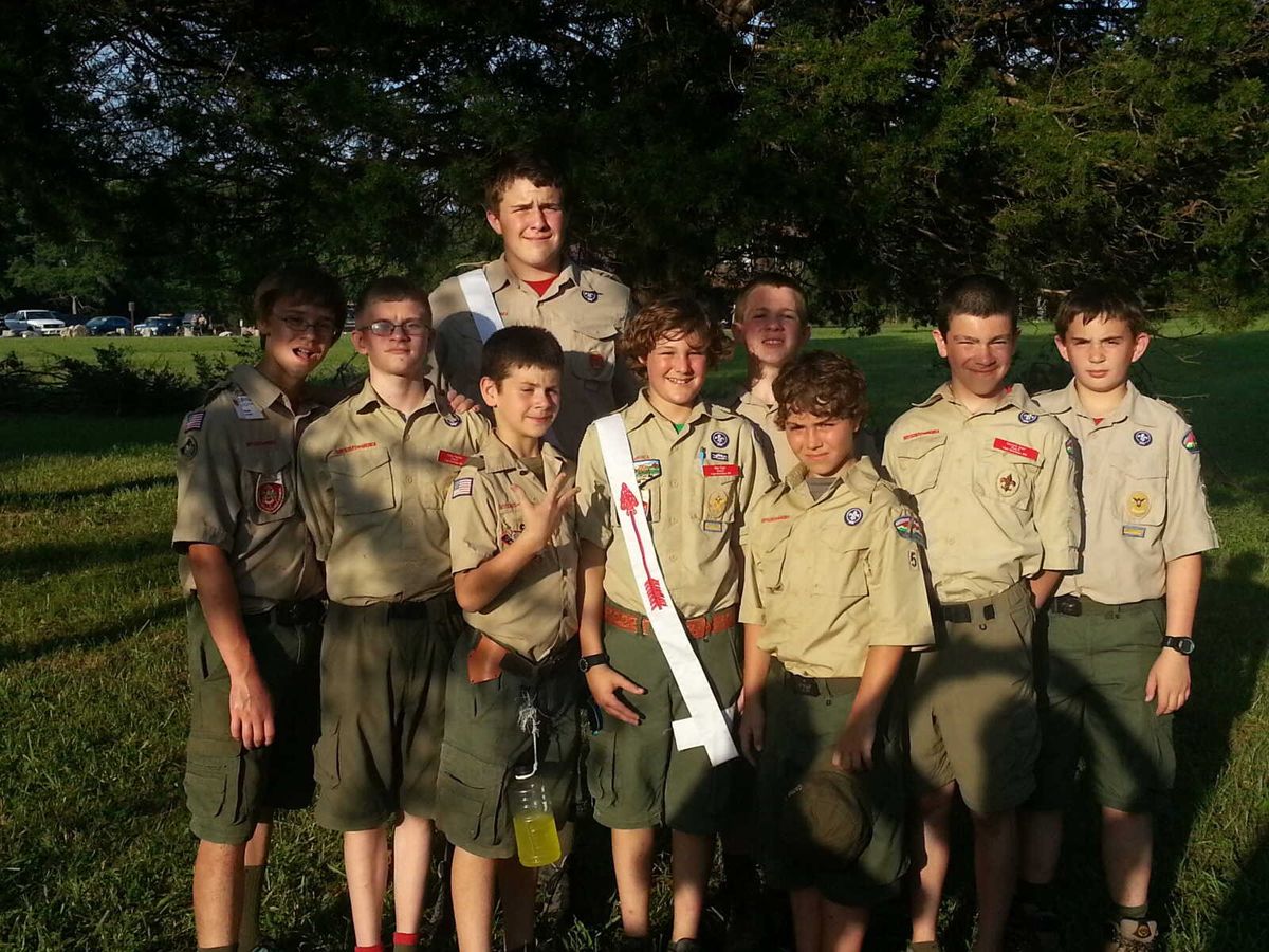 Boy Scout Troop 5 at Camp Lewallen