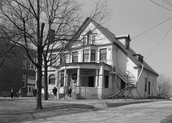 Captured on Film: Trinity Lutheran pupils play outside Trini...