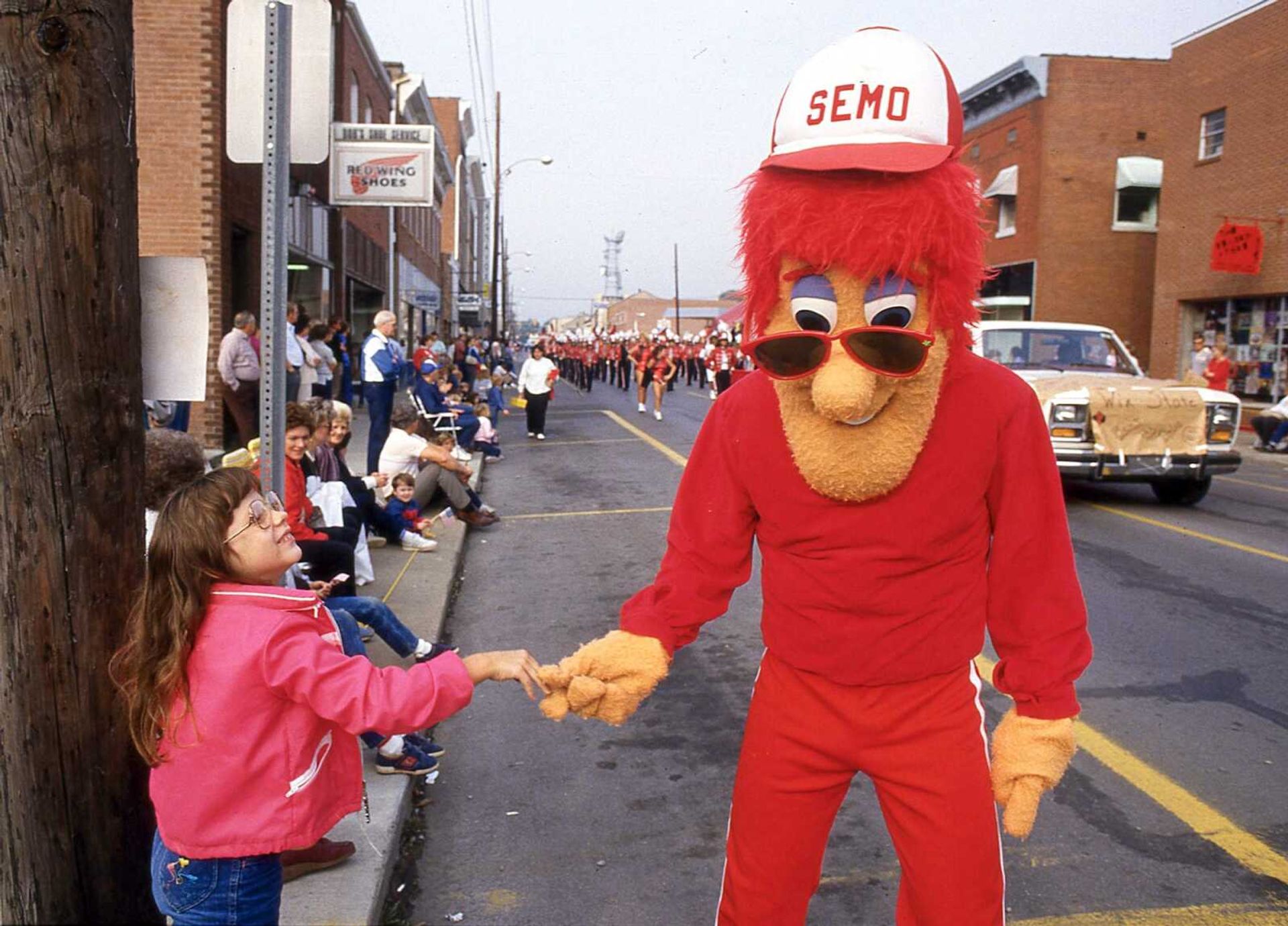 SEMO mascots then and now