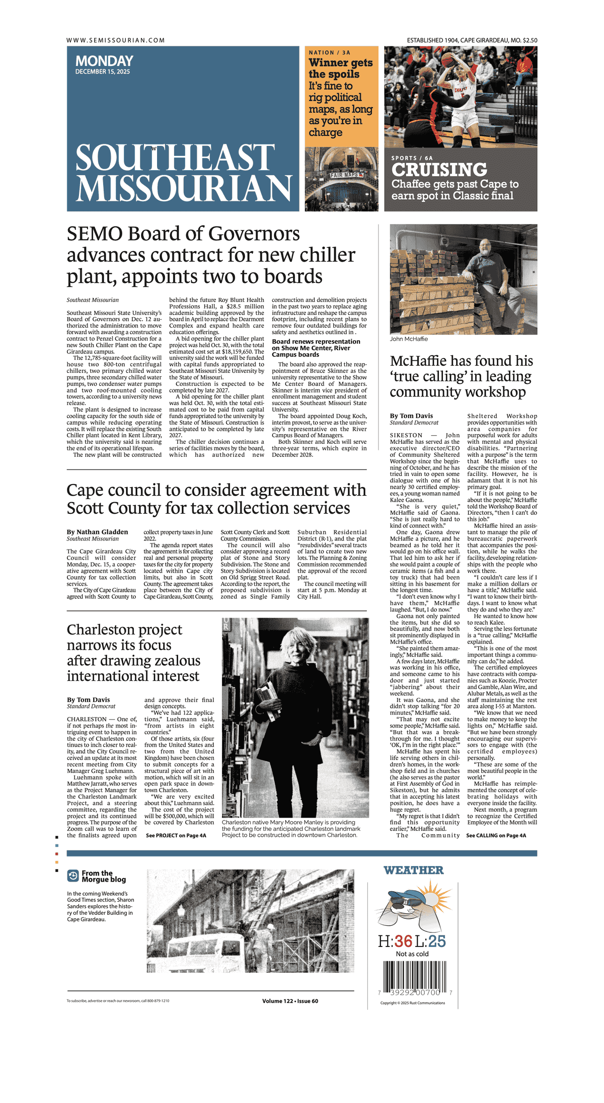 Monday, December 15, 2025: E-Edition