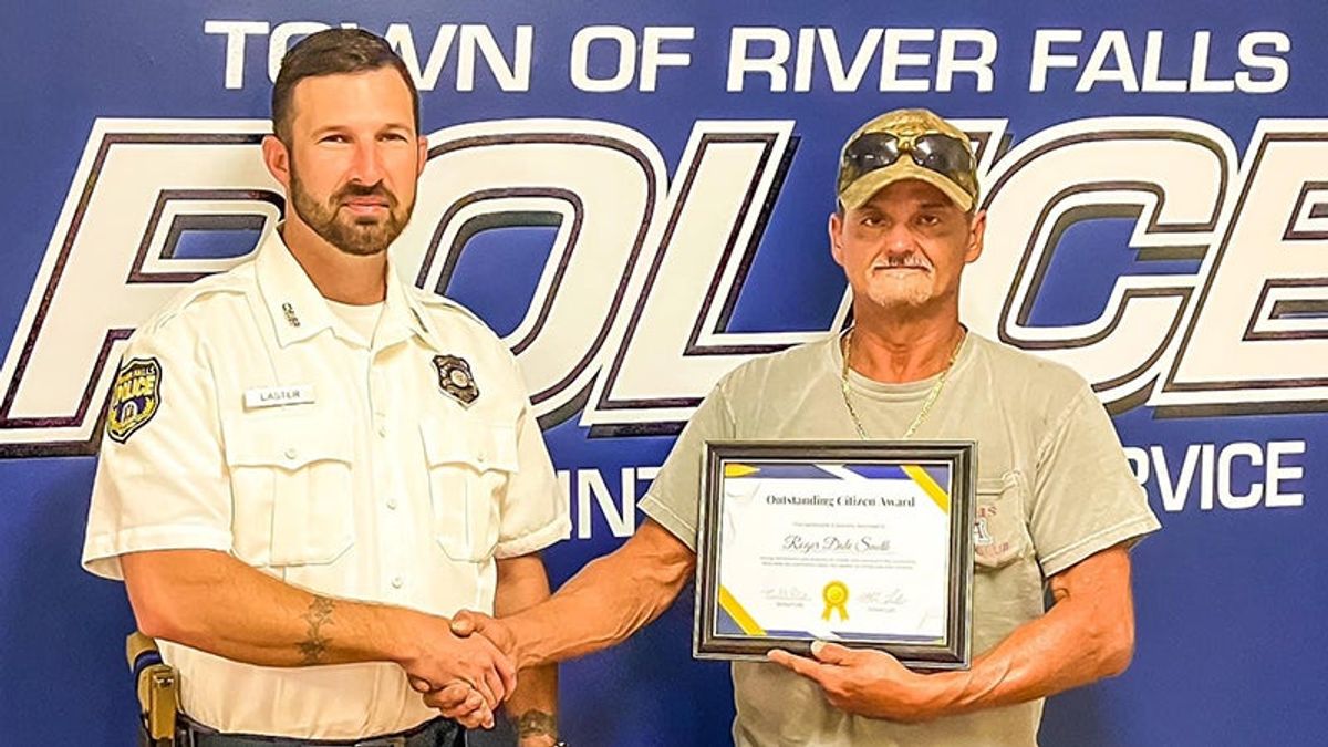 River Falls Police Department recognizes Smith with community award