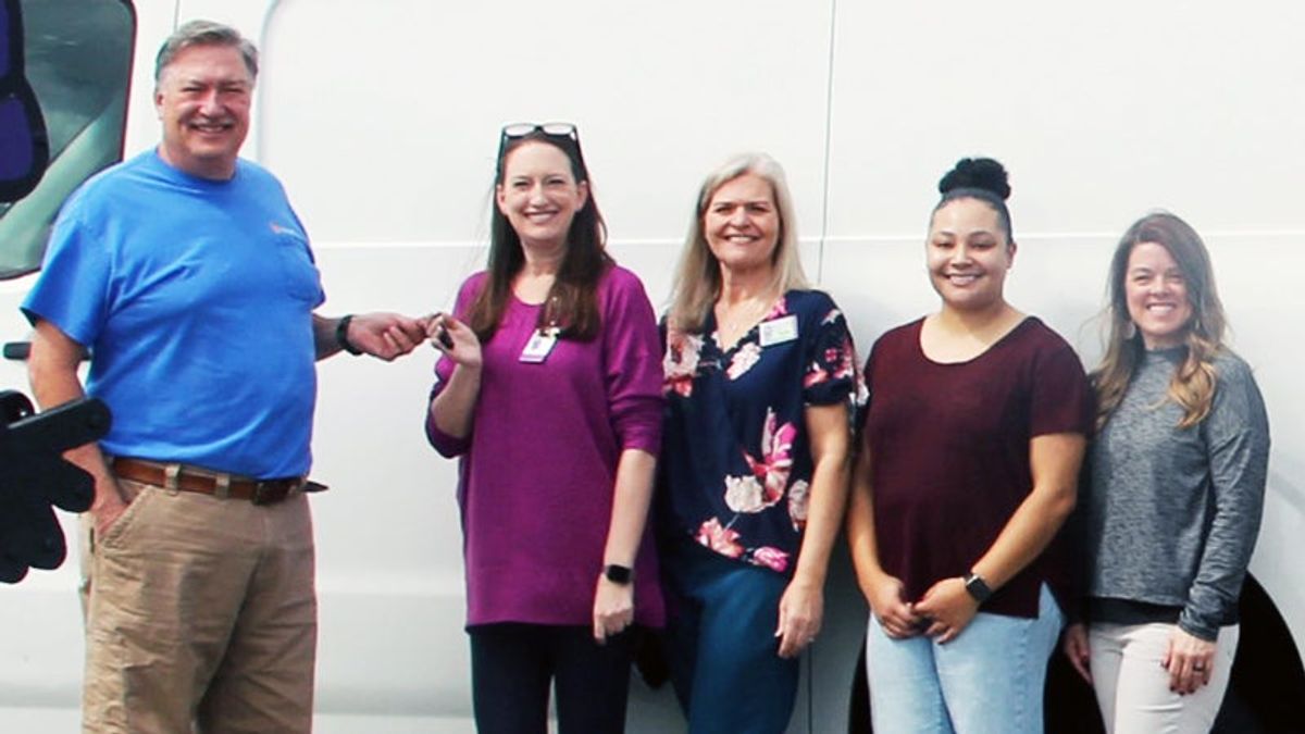 Meredith's Miracles receives vehicle donation from Covington Casket fo...