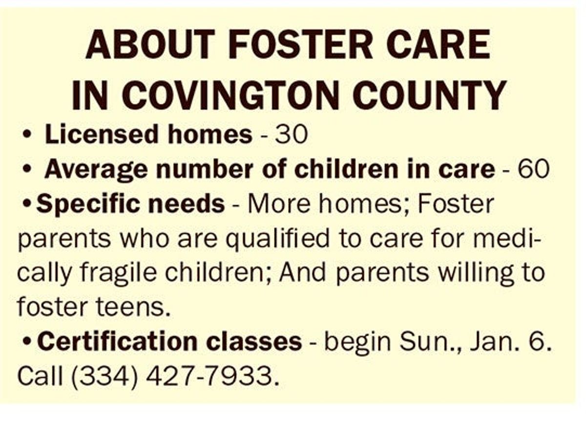Foster parents needed