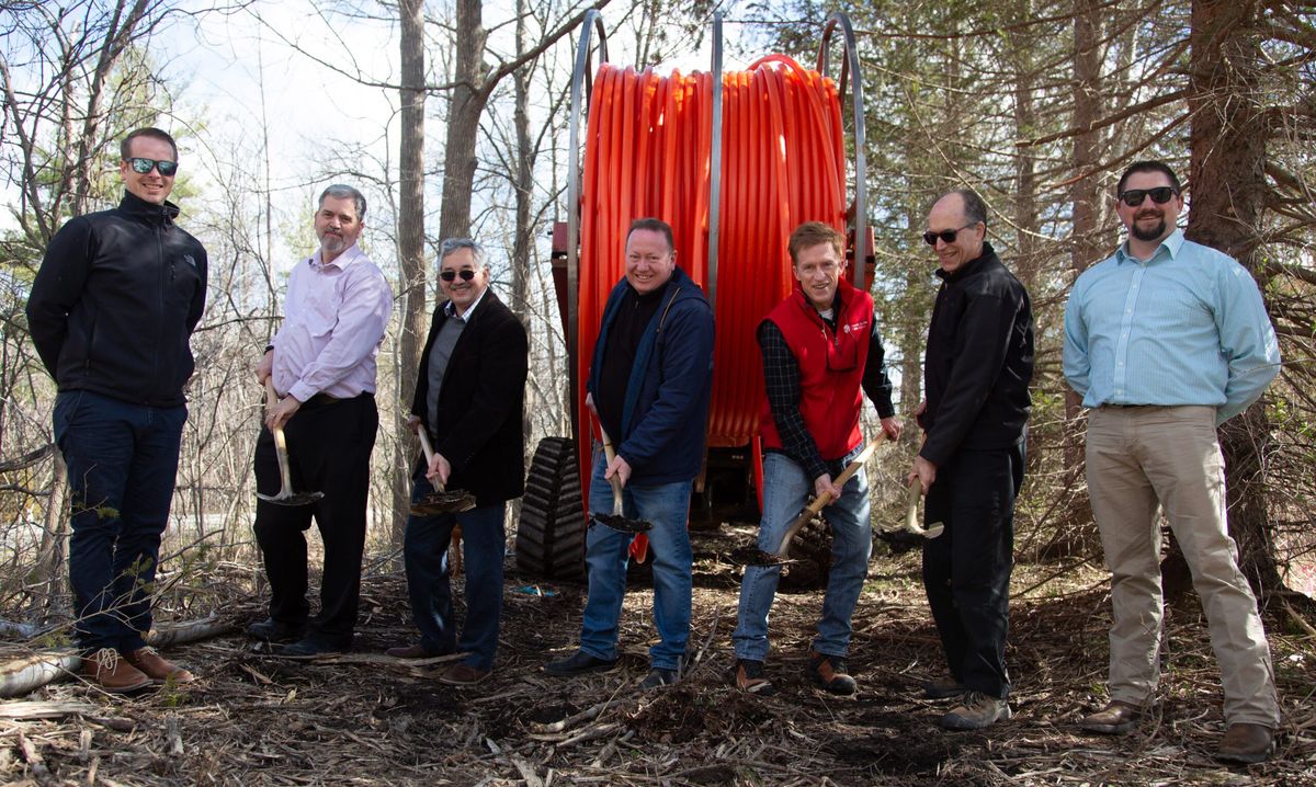 Town breaks ground on Dryden Fiber Project