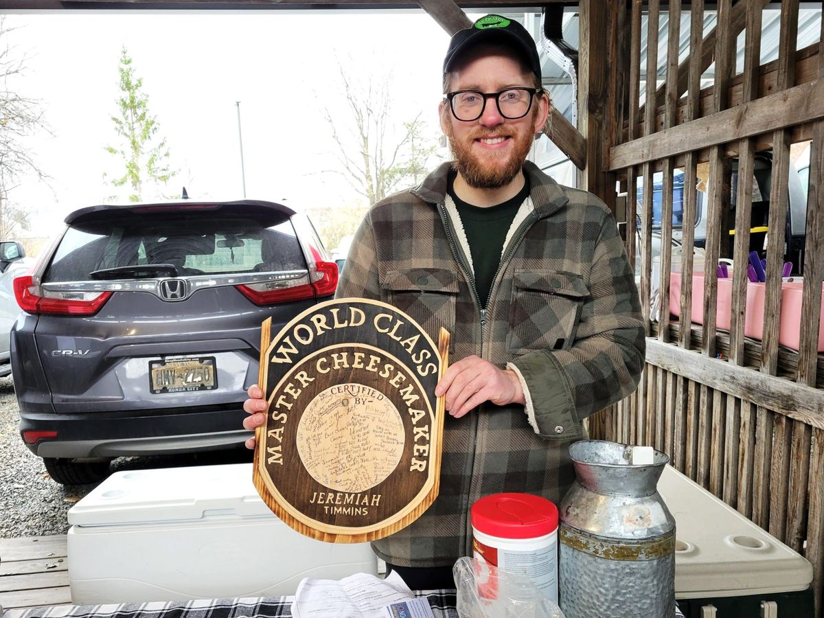Groton's Jeremiah Timmins of Old Chatham Creamery garners in...