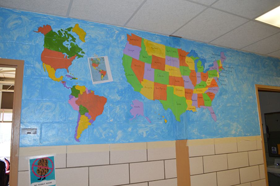 Students create world view with school mural