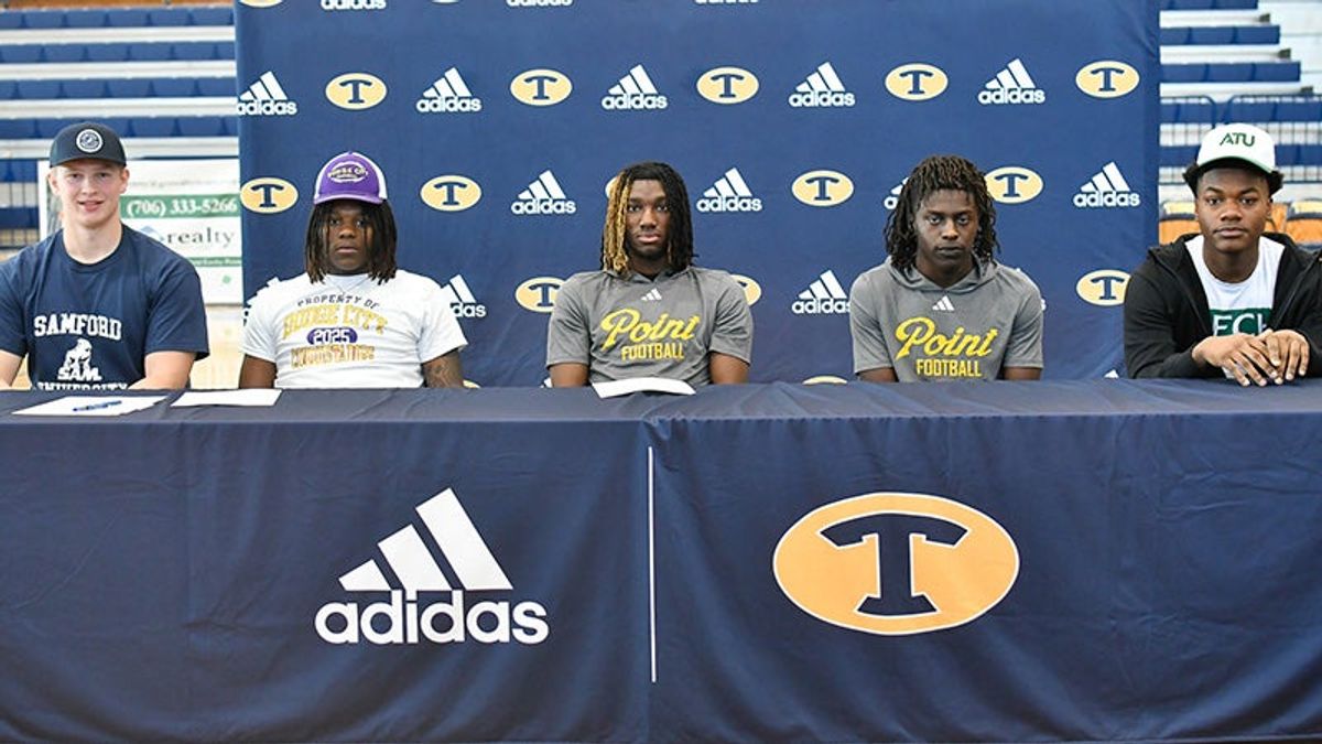Five Troup football players sign to play at the next level